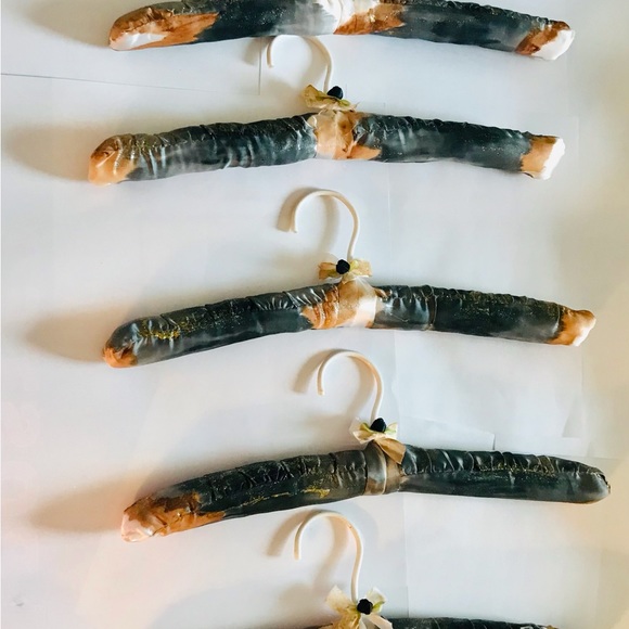 Hand Painted by Artist | Accessories | New Five Satin Hangers Hand ...